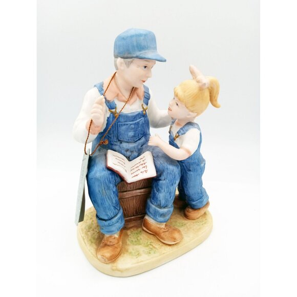Homco | Accents | Homco Denim Days Figurine Grandpa Granddaughter ...
